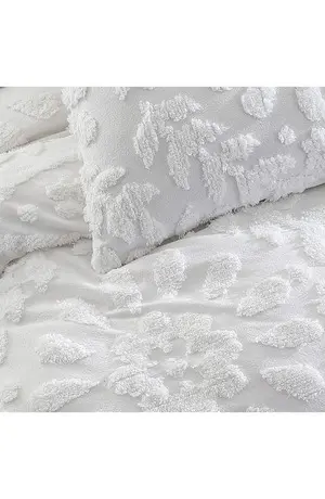 PERI HOME Chenille Laurel Comforter & Shams Set - White
