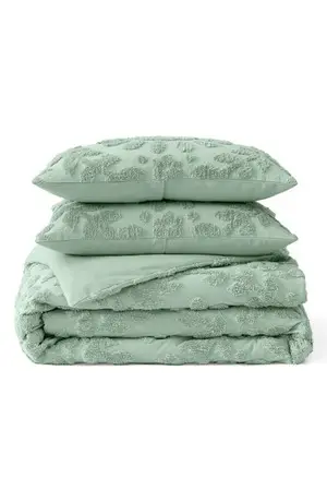 PERI HOME Chenille Laurel Duvet Cover & Shams Set - Sage