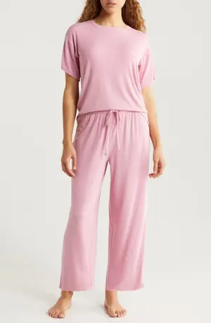 Nordstrom Moonlight Eco Easy Rib Pajamas Pink Prince