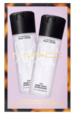 MAC COSMETICS Prep + Prime Fix+ Face Primer & Makeup Setting Spray Duo Set $62 Value