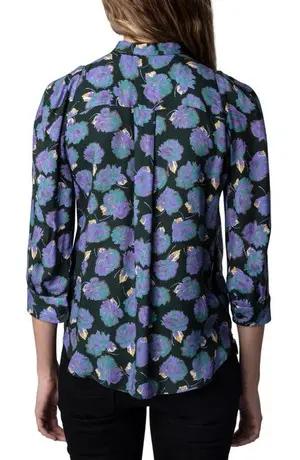 Zadig&Voltaire Floral Tie-neck Top