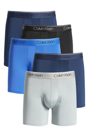 Calvin Klein 5-pack Performance Boxer Briefs - 6mb Black/2 Blu