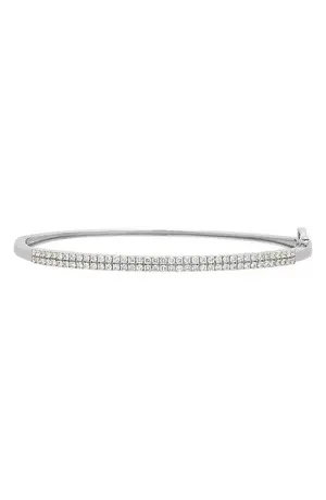 Bony Levy 18k Gold Diamond Bangle - White