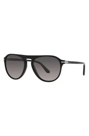 Persol 55mm Polarized Pilot Sunglasses