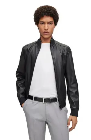 BOSS Elloy Leather Belt - Blk