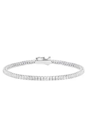 CRISLU Princess Cubic Zirconia Tennis Bracelet - Platinum