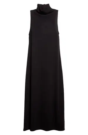 Vince Sleeveless Mock Neck Midi Dress