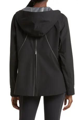 Zella Commute Hooded Water Resistant Rain Jacket