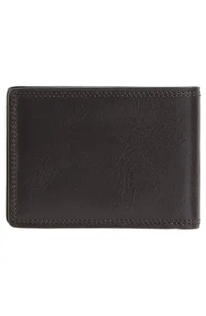 Bosca Leather Bifold Wallet - Black