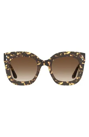 Isabel Marant Isabel Marant 52mm Square Sunglasses Havana/brown Shaded