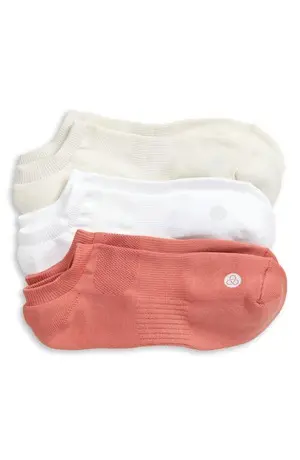 Zella Zella 3-Pack Low Training Socks Pink Desert