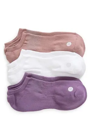 Zella Zella 3-Pack Low Training Socks Purple Moon