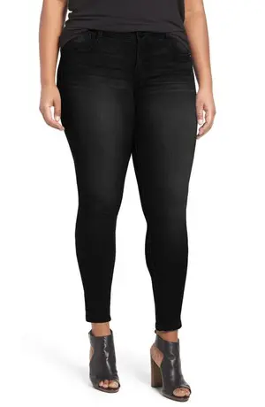 Wit & Wisdom Ab'solution Stretch Skinny Jeans - Black 1
