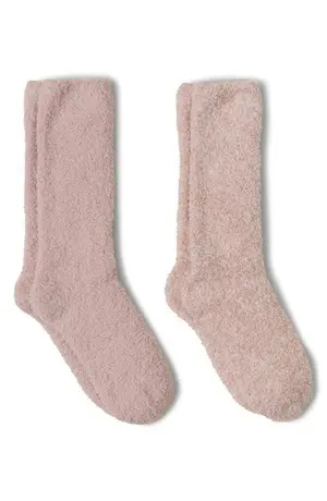 Barefoot Dreams Barefoot Dreams 2-Pack CozyChic™ Socks Dusty Rose Multi