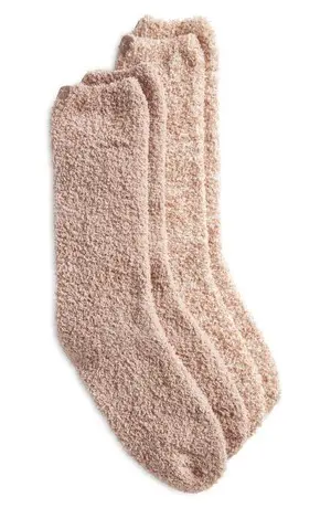 Barefoot Dreams Barefoot Dreams 2-Pack CozyChic™ Socks Feather Multi