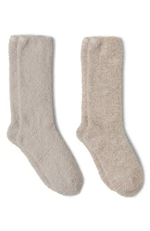 Barefoot Dreams Barefoot Dreams 2-Pack CozyChic™ Socks Stone Multi