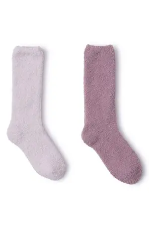 Barefoot Dreams Barefoot Dreams 2-Pack CozyChic™ Socks Teaberry Multi