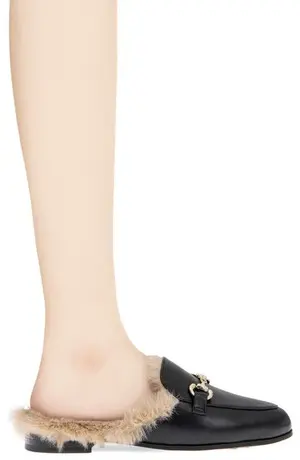 Bcbgmaxazria Zorie Faux Fur Bit Mule - Black