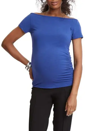 STOWAWAY COLLECTION Maternity Nursing Top - Sapphire