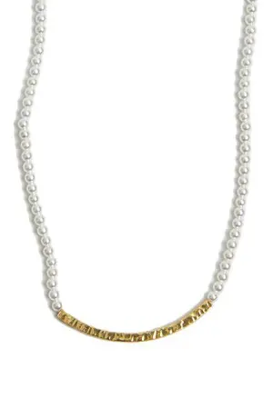 Argento Vivo Freshwater Pearl Bar Necklace