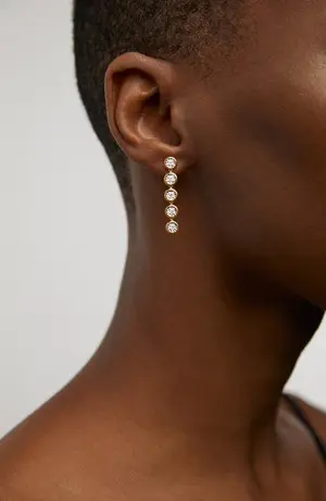 Monica Vinader Diamond Essentials Cocktail Drop Earrings - Yellow Gold