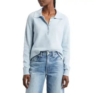 Treasure & Bond Cotton Blend Polo Sweater