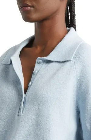 Treasure & Bond Cotton Blend Polo Sweater