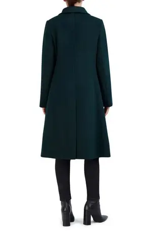 Cole Haan Longline Wool Blend Coat