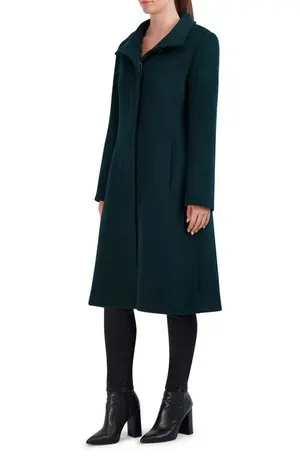 Cole Haan Longline Wool Blend Coat