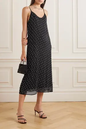 Dodo Bar Or Eran Crystal-embellished Chiffon Midi Dress