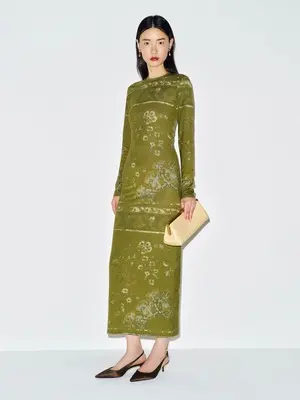 REFORMATION REFORMATION Tommie Knit Dress Green