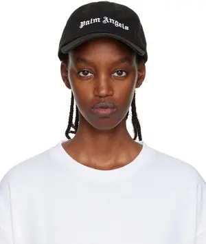 Palm Angels Palm Angels Black Classic Logo Cap Black White