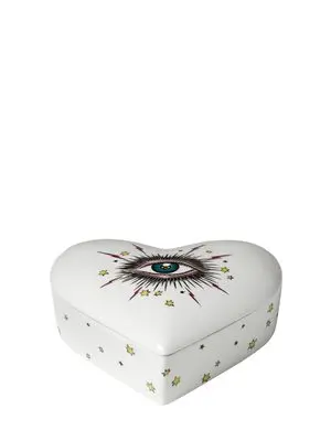 Gucci Star Eye Heart-shaped Porcelain Box - Creamy White