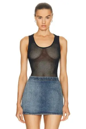 Alaïa Fishnet Bodysuit