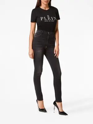 Philipp Plein Distressed Skinny Jeans - Black