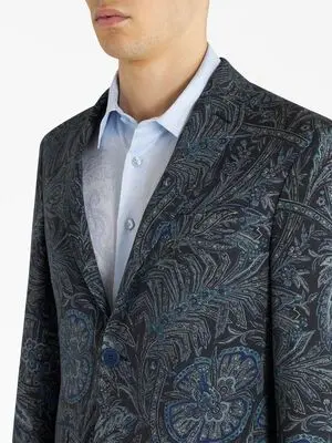 Etro Single-breasted Floral-print Jacket