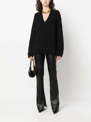 TOM FORD V-neck Pullover - Black
