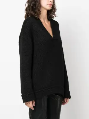 TOM FORD V-neck Pullover - Black