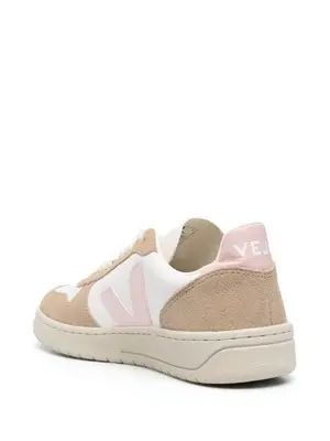 VEJA V-10 Chromefree Leather Sneakers - White