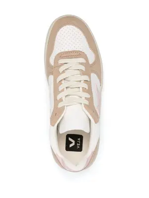 VEJA V-10 Chromefree Leather Sneakers - White