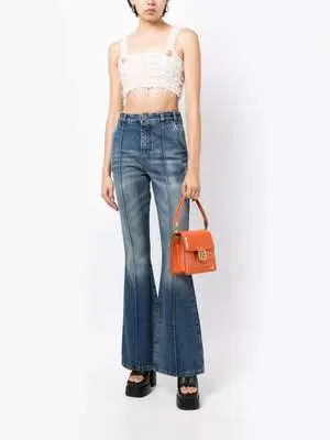 Balmain High-waisted Flared Jeans