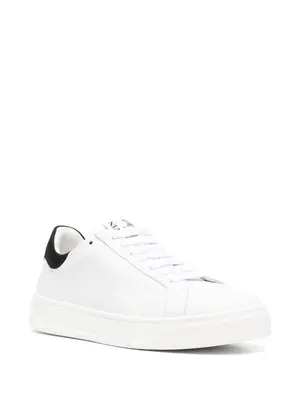 LANVIN Logo-patch Lace-up Sneakers