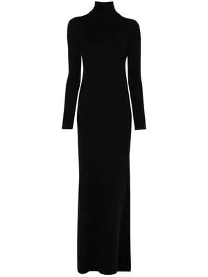 Saint Laurent Long-sleeve Wool Dress