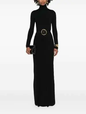 Saint Laurent Long-sleeve Wool Dress