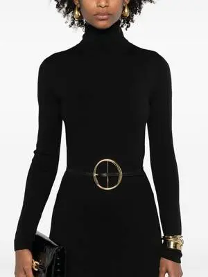 Saint Laurent Long-sleeve Wool Dress