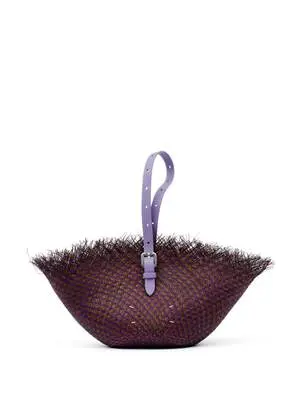 MAISON MARGIELA Recicla Raffia Tote - Purple