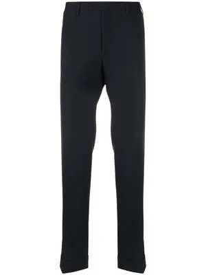 Canali Straight-leg Wool Trousers - Blue