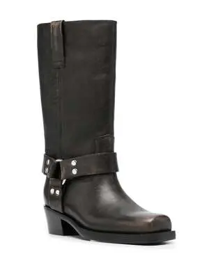 Paris Texas Roxy 45mm Leather Biker Boots