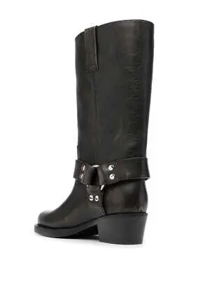 Paris Texas Roxy 45mm Leather Biker Boots