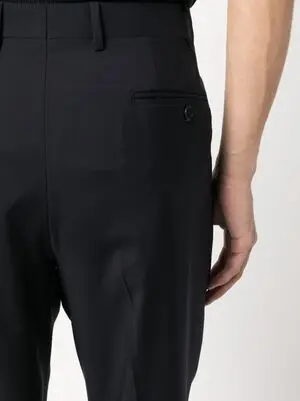 Canali Straight-leg Wool Trousers - Blue